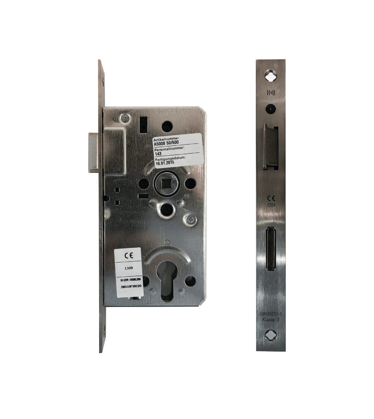 1520 55mm Backset Euro Mortice Lock - Halliday + Baillie